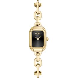 BOSS Damen Quarzuhr "HAILEY", gold, Armbanduhren, Damenuhr, Armbanduhr, analog, Edelstahlarmband