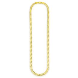 Bruno Banani Herren Kette ohne Anhänger "Schmuck Geschenk Silber 925 Halsschmuck Halskette Panzerkette Gold", 55, Silber 925 (Sterlingsilber), B: