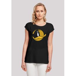F4NT4STIC Damen T-Shirt "Looney Tunes Daffy Duck Dotted Cartoon", schwarz, Gr. XS, Obermaterial: 100% Baumwolle, Shirts, Damen,Premium