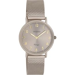 Oozoo Damen Quarzuhr, grau, Armbanduhren, Armbanduhr, Damenuhr, analog