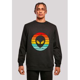 F4NT4STIC Herren Sweatshirt "Alien Retro Sonnenuntergang", schwarz, Gr. XS, Obermaterial: 50% Baumwolle, 50% Polyester, Sweatshirts, Premium Qualit&auml;t