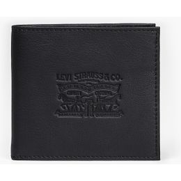 Levi's LEVI'S Damen Geldbörse "VINTAGE TWO HORSE BIFOLD COIN WALLET", schwarz, Rindsleder, Kleinlederwaren, aus Vollnarbenleder Herrenbörse Portemonnaie