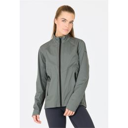 Endurance Damen Laufjacke "Kommy", grau, Gr. 36, unifarben, 100% Polyester, Jacken, mit 4 Wege- Stretch