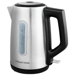 Russell Hobbs Wasserkocher "Heaton 27380-70", B:15,4cm H:24,6cm T:23,5cm, grau, Wasserkocher, Edelstahl, herausnehmbarer Anti-Kalk-Filter und
