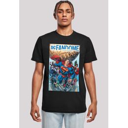 F4NT4STIC Herren T-Shirt "DC Comics Fandome Superman Superheld", schwarz, Gr. XXL, Obermaterial: 100% Baumwolle, Shirts, Herren,Premium
