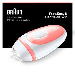 Braun Damen IPL-Haarentferner "Silk-expert PL1000", rosa, IPL-Haarentferner, Mini-Haarentfernungsgerät, kompakte Größe für unterwegs