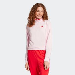 Damen Sweatshirt "W CB 14ZIP", pink, Gr. XS, adidas Sportswear, Obermaterial: 55% Baumwolle, 36% Polyester, 9% Viskose, Sweatshirts