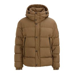 BOSS Orange Herren Steppjacke "Omaris", braun, Gr. 58, unifarben, Web, Obermaterial: 100% Polyester, Jacken, mit Rei&szlig;verschlusstaschen
