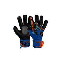 Reusch Kinder Torwarthandschuhe "Attrakt Infinity NC Junior", blau, Gr. 6, mehrfarbig, 32% Polyester, 27% Elastodien, 3% Polyurethan, 1% Baumwolle,