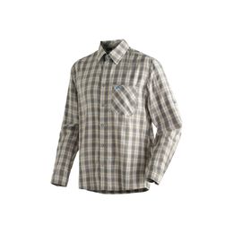 Maier Sports Herren Funktionshemd "Claas", braun, Gr. 50, 85% Polyester, 15% Viscose, Hemden, Herren Hemd, langarm Karohemd für Outdoor und Freizeit