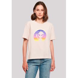 F4NT4STIC Damen T-Shirt "Alien Peace Sunset", pink, Gr. S, Obermaterial: 100% Baumwolle, Shirts, Premium Qualität