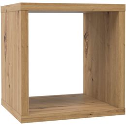 Regalw&uuml;rfel FORTE, B:38,2cm H:32,9cm T:32,9cm, braun, Spanplatte, Regale, Regalw&uuml;rfel, B/H/T 38,2x38,3x32,9 cm, langlebige Beschichtung