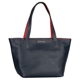 Tom Tailor Damen Shopper "Miri Mare", blau, Polyurethan, Polyurethan (PU), colorblocking, gepflegt, kontrastfarbene Details, mehrfarbig, Taschen,