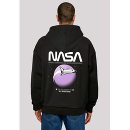 F4NT4STIC Herren Kapuzenpullover "NASA Shuttle Orbit Space", schwarz, Gr. S, Obermaterial: 100% Baumwolle, Pullover, Print