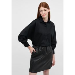 Eterna Damen Shirtbluse "OVERSIZE FIT", schwarz, Gr. 38, 95% cotton, 5% Elasthan, Blusen