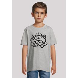 F4NT4STIC Mädchen T-Shirt "Soccer Vibes Typography Sporty Graphic", grau, Gr. 146, Obermaterial: 100% Baumwolle, Shirts, Premium Qualität