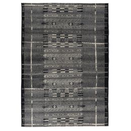 Teppich Gino Falcone, B:160cm H:5mm L:235cm, grau, Kunstfaser, Wohnzimmer, Teppiche, "Outdoor-Africa 38", Flachgewebe, Ethno Style, In- und Outdoor