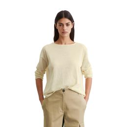 Marc O'Polo MARC O'POLO Damen Strickpullover "aus Organic Cotton-Mix", beige, Gr. XXS, unifarben, Obermaterial: 90% Baumwolle, 10% Polyamid, Pullover