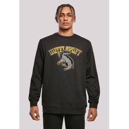 F4NT4STIC Herren Sweatshirt "Harry Potter Hufflepuff Sport Emblem", schwarz, Gr. XS, Obermaterial: 50% Baumwolle, 50% Polyester, Sweatshirts, Print