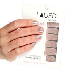 vargu Damen Nageldesign Zubeh&ouml;r "solid glitter", silber, Kunstfingern&auml;gel, aus zertifizierter Produktion (SGS / SEDEX) und Material (FSC)