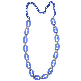 Damen Lange Kette "Blue Breeze", blau, Basic, Collezione Alessandro, PTFE-Kunststoff, Halsketten, sommerliche Gliederkette