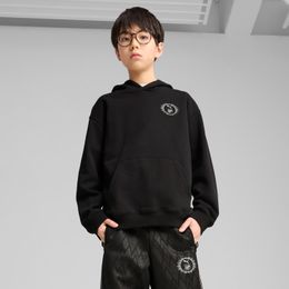 Puma Jungen Kapuzensweatshirt "X HARRY POTTER RELAXED GRAPHIC HOODIE TR", schwarz, Gr. 128, bedruckt, Sweatware, Obermaterial: 100% Baumwolle,