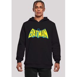F4NT4STIC Herren Kapuzenpullover "DC Comics Superhelden Batman Retro Logo", schwarz, Gr. L, Obermaterial: 65% Baumwolle, 35% Polyester, Pullover,
