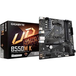 Gigabyte Mainboard "B550M K", B:24,4cm H:3,5cm T:24,4cm, schwarz, Mainboards