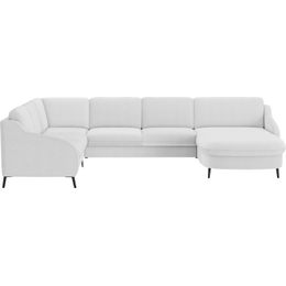 Sit & More Wohnlandschaft SIT & MORE, B:356cm H:90cm T:227cm, silber, 100% Polyester, Sofas, "Soul U-Form", wahlweise mit Bettfunktion und Bettkasten oder