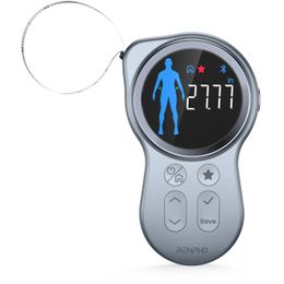 RENPHO Körpermaßband "Smart Tape Measure Plus R-Y002", schwarz, Kunststoff, B:10,2cm H:5,1cm L:15,3cm Ø:5,1cm, Maßbänder, Smartes Maßband mit App,