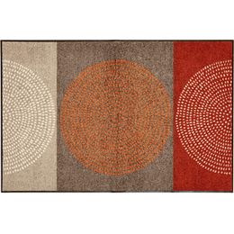 Fu&szlig;matte Salonloewe, B:50cm H:7mm L:75cm, rot, Kunstfaser, Polyamid, Flur, Teppiche