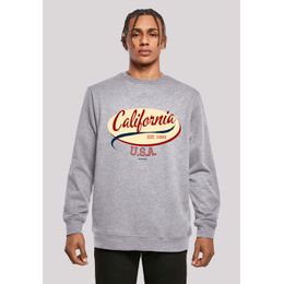 F4NT4STIC Herren Kapuzenpullover "California CREW", grau, Gr. XXL, Obermaterial: 50% Baumwolle, 50% Polyester, Pullover, Print