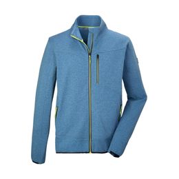 Killtec Herren Strickjacke "KOS 40 MN FLX JCKT", blau, Gr. L, Obermaterial: 97% Polyester, 3% Elasthan, Strickjacken, Sportliche Herrenjacke mit