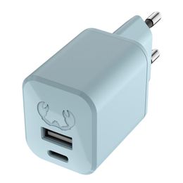 FRESH ́N REBEL USB-Ladeger&auml;t "Mini-Charger USB-C und USB-A, PD 30W", B:3,7cm H:3,1cm T:7,92cm, blau, Ladeger&auml;te