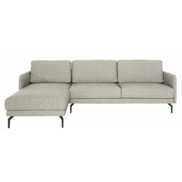 Ecksofa, B:234cm H:85cm T:178cm, grau, CREATION BY ROLF BENZ, Chenille COCO (72% Polyester 15% Baumwolle 13% Polyacryl), Wohnzimmer, Sofas, "CR.450,
