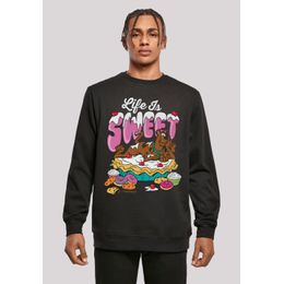 F4NT4STIC Herren Sweatshirt "Scooby Doo Life Is Sweet", schwarz, Gr. S, Obermaterial: 50% Baumwolle, 50% Polyester, Sweatshirts, Print
