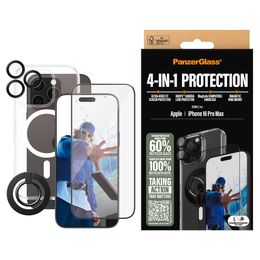 PanzerGlass Displayschutzglas "4-in-1 Protection, Glass, Hoops, Case, Ring Mount", B:11cm H:2,5cm T:19,5mm, transparent, Displayfolien,