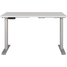 Schreibtisch Germania, B:120cm H:120cm T:80cm, silber, Büro, Tische, "GW-Agenda elektrisch höhenverstellbar (72-120 cm)", mit Memory-Funktion &