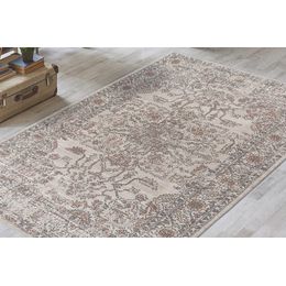 Teppich Kayoom, B:80cm H:16mm L:150cm, beige, Baumwolle, Wohnzimmer, Teppiche, "Perry 325", digitaler Druck, verwaschenes Farbendesign, pflegeleicht