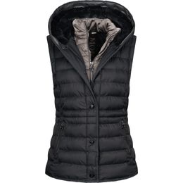 LPO Damen Steppweste "GILMOUR VEST Women", blau, Gr. 50, 100% Polyester, Westen, mit fester Kapuze
