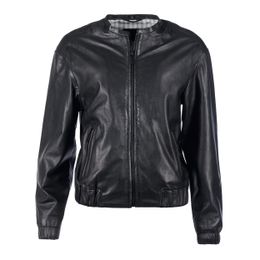 Mustang Damen Lederjacke "31023227", schwarz, Gr. S, Obermaterial: 100% Schafsleder; Futter: 100% Baumwolle; &Auml;rmelfutter: 100% Polyester; F&uuml;llung: