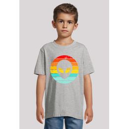 F4NT4STIC M&auml;dchen T-Shirt "Alien Retro Sonnenuntergang", grau, Gr. 134, Obermaterial: 100% Baumwolle, Shirts, Premium Qualit&auml;t