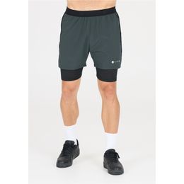 Virtus Herren Shorts "Dylan", grau, Gr. S, unifarben, 87% Polyester, 13% Elasthan, Hosen, aus atmungsaktivem 4-Wege-Stretch