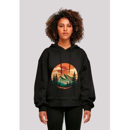 F4NT4STIC Damen Sweatshirt "Sonnenuntergang Berglandschaft", schwarz, Gr. 4XL, Obermaterial: 100% Baumwolle, Sweatshirts, Premium Qualit&auml;t