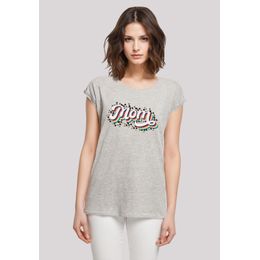 F4NT4STIC Damen T-Shirt "Muttertag Mama Schriftzug Regenbogen", grau, Gr. XS, Obermaterial: 100% Baumwolle, Shirts, Premium Qualität