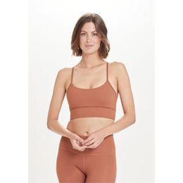 Endurance Damen Sport-BH "Raleigh", Gr. S, braun, 75% Nylon, 25% Elasthan, unifarben, BHs, mit Quick Dry-Technologie