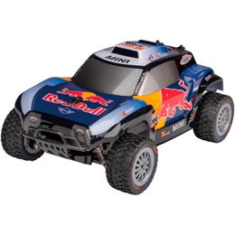 Happy People Kinder RC-Buggy "Mini Cooper JCW X-Raid Red Bull", blau, Kunststoff, B:18cm H:11cm, Fernlenkfahrzeuge, mit Fernbedienung