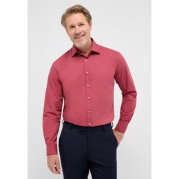 Eterna Herren Langarmhemd "MODERN FIT", rot, Gr. 40, Twill, 46% Baumwolle, 8% Elasthan, 46% Polyester, Hemden, NON IRON (b&uuml;gelfrei)