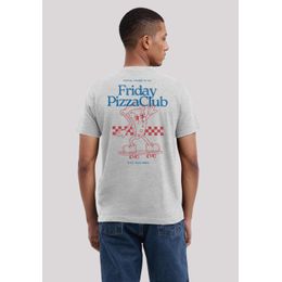 F4NT4STIC Herren T-Shirt "Friday Pizza Club", grau, Gr. XXL, Obermaterial: 100% Baumwolle, Shirts, Premium Qualität