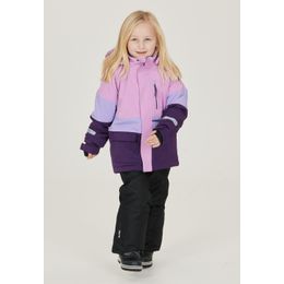 ZIGZAG Jungen Skijacke "Taylora", lila, Gr. 116, mehrfarbig, 90% Polyester, 10% Elasthan, Jacken, mit wind- und wasserdichter TPU-Membran